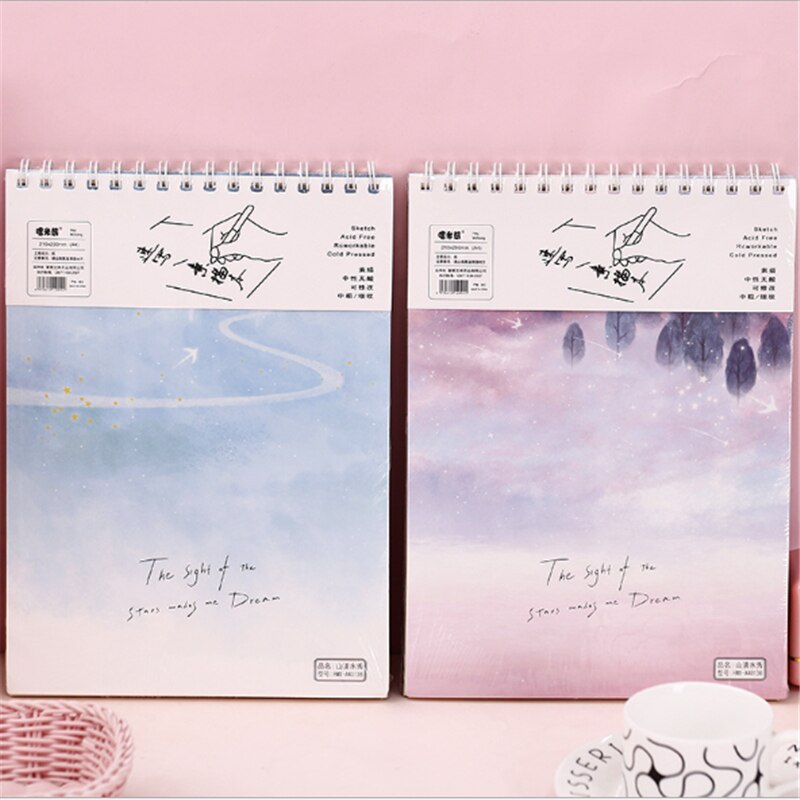 Beautiful Scenery A4 40 Sheets Sketchbook For Draw... – Grandado