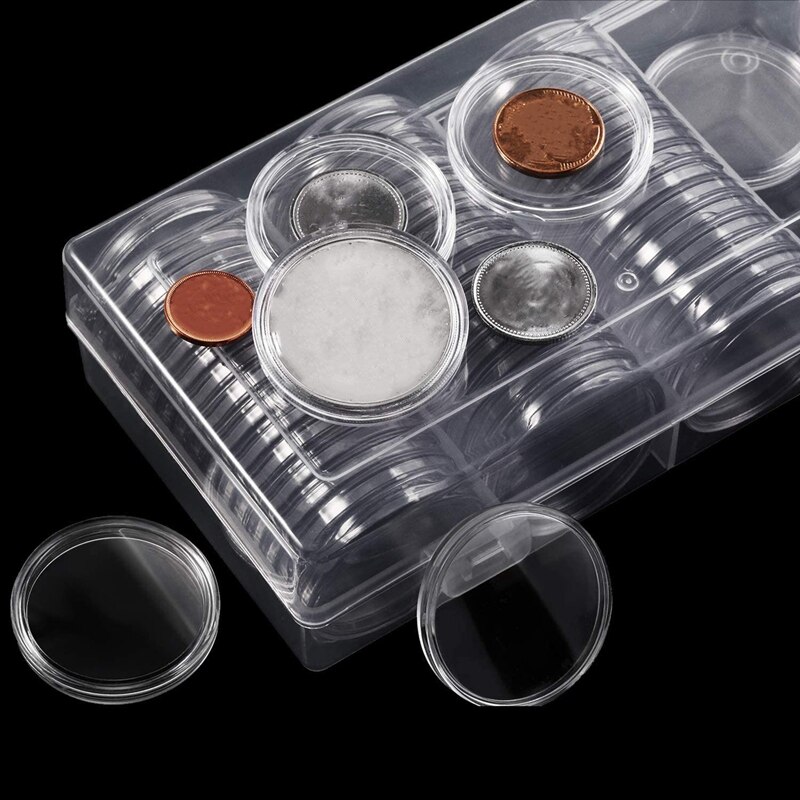 40 Mm Coin Capsules Muntenvakje Holder Opslag Cont... – Grandado