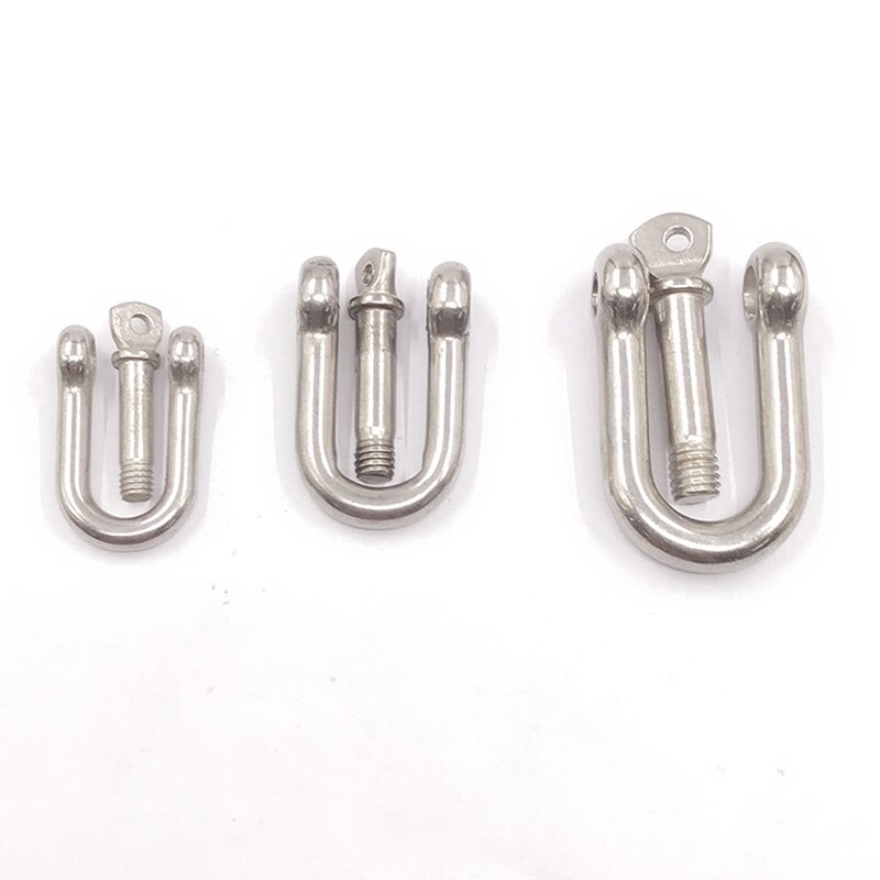 M4/ M5/ M6 304 Stainless Steel D Type Shackle U Ty... – Grandado