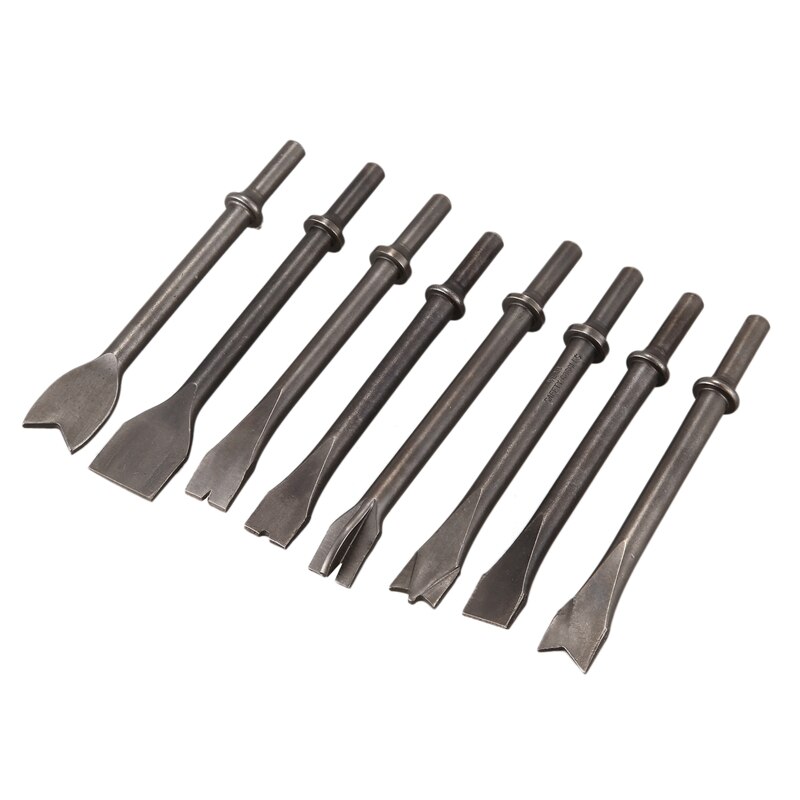 Air Pneumatic Hammer Bits Set Angle Flat Chisels C... – Grandado