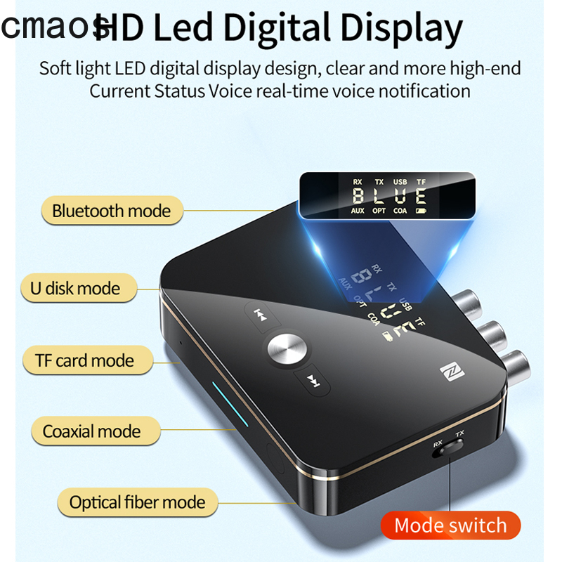 Bluetooth Receiver Transmitter 5.0 NFC Stereo 3.5m... – Vicedeal