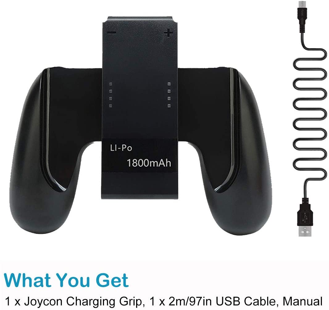 Joy Con Charging Grip with 1800mAh Battery 2-in-1 ... – Vicedeal