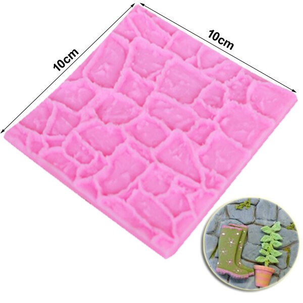 M2020 Castle Brick Wall Texture Cake BorderSilicon... – Vicedeal
