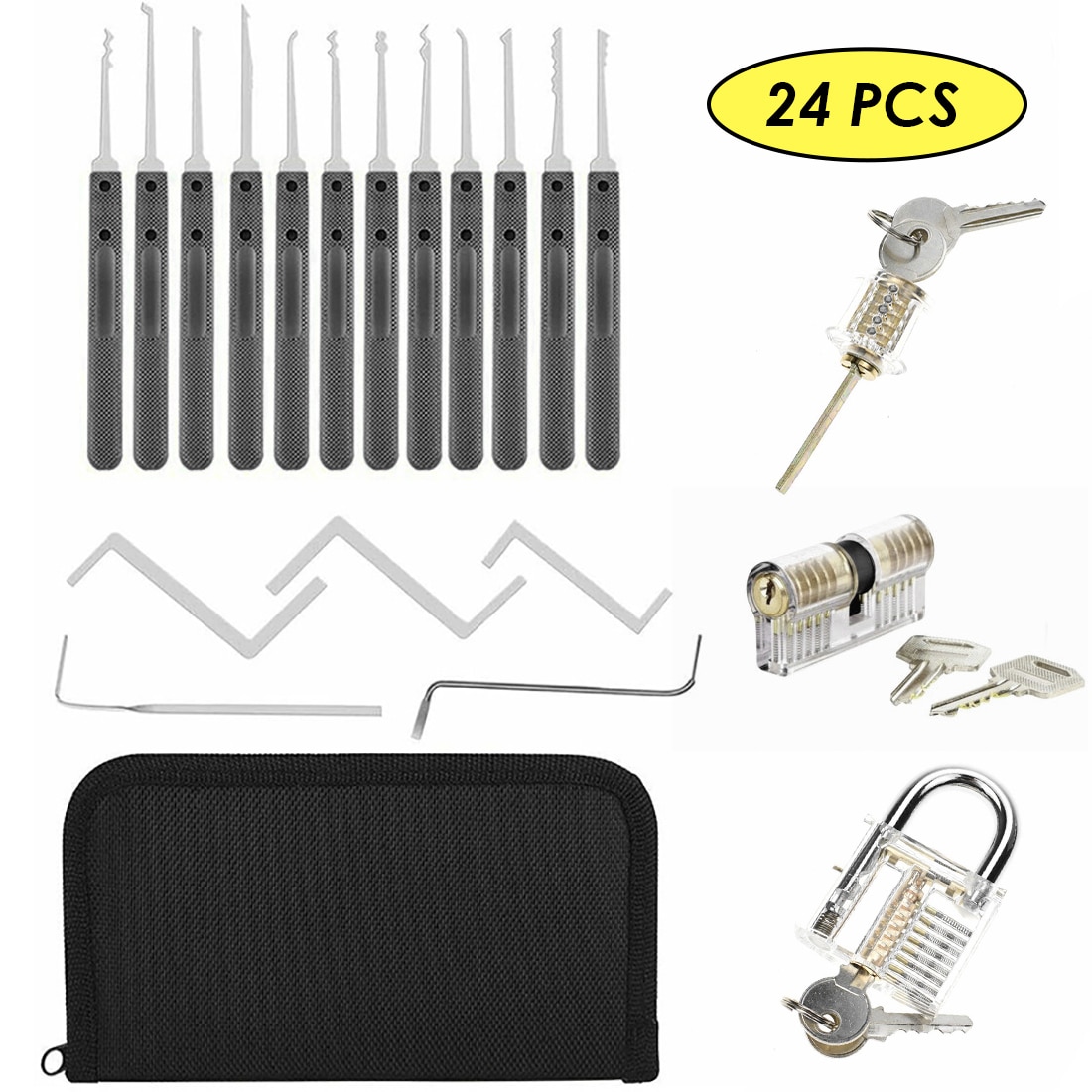 Alloy Steel Practice Lock Pick Set Key Wrench Hand... – Vicedeal