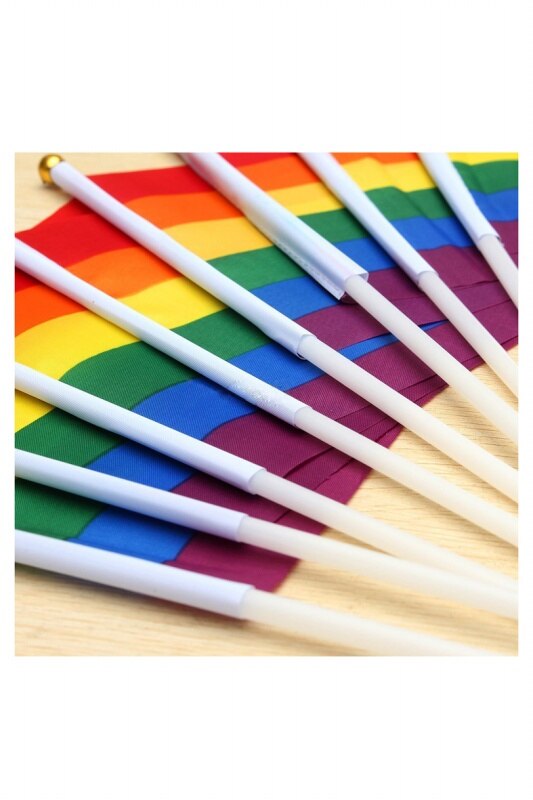12 Pcs Gay Pride Lesbische Vrede Lgbt Rainbow Vlag... – Vicedeal