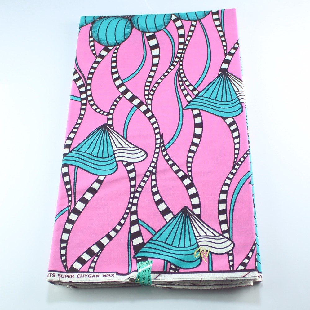 6yard/set Abstract Lotus Printed DIY Wax Fabric 10... – Grandado