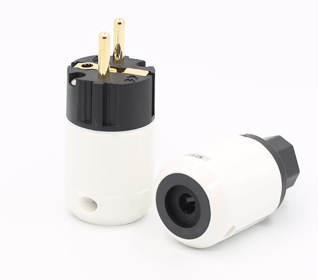 5PAIRS HI-End P320 + C320 24K Vergulde Schuko Plug... – Vicedeal