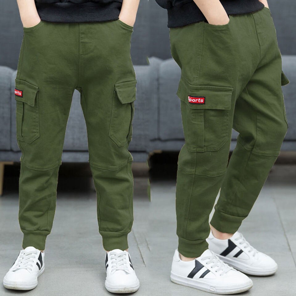 Kids Boys Pants Spring Autumn 3 Colors Elastic Wai... – Grandado