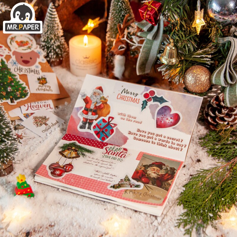 Mr Paper 100pcs Christmas Gft Sticker Series Stick... – Grandado