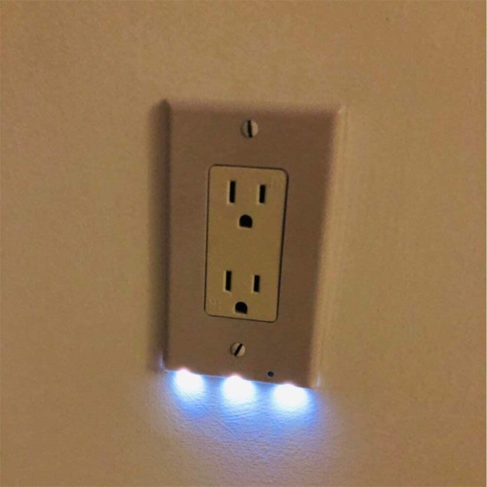 6Pack Wall Outlet Plate LED Night Light Illuminate... – Grandado