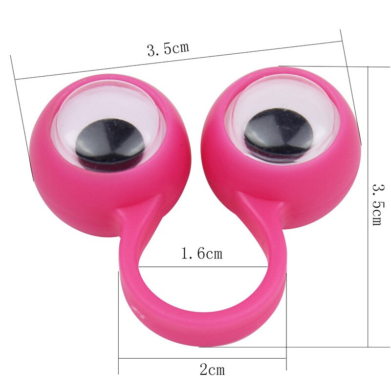 30Pcs/lot Plastic Rings with Wiggle Eyes Finger Sp... – Vicedeal