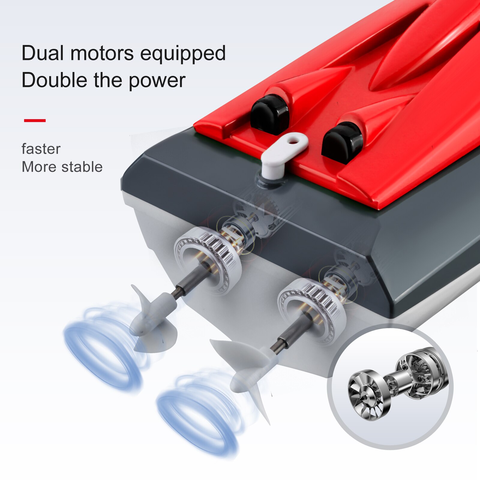 Brand 806 2.4G Afstandsbediening Boot Dual Motoren... – Grandado