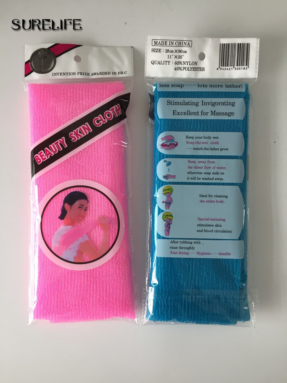 2 stuks Nylon Mesh Bad Douche Body Wassen Schoon E... – Grandado