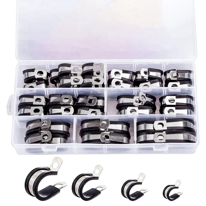 304 Stainless Steel Cable Clamp Rubber Pads, Pipe ... – Vicedeal