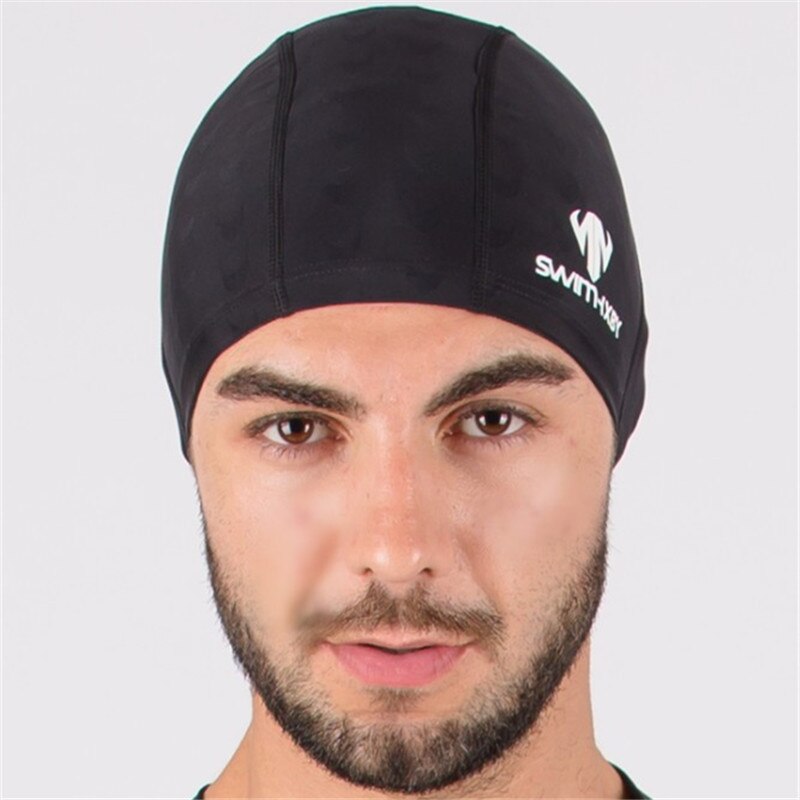 High grade shark skin fabric cloth swim cap Waterp... – Grandado