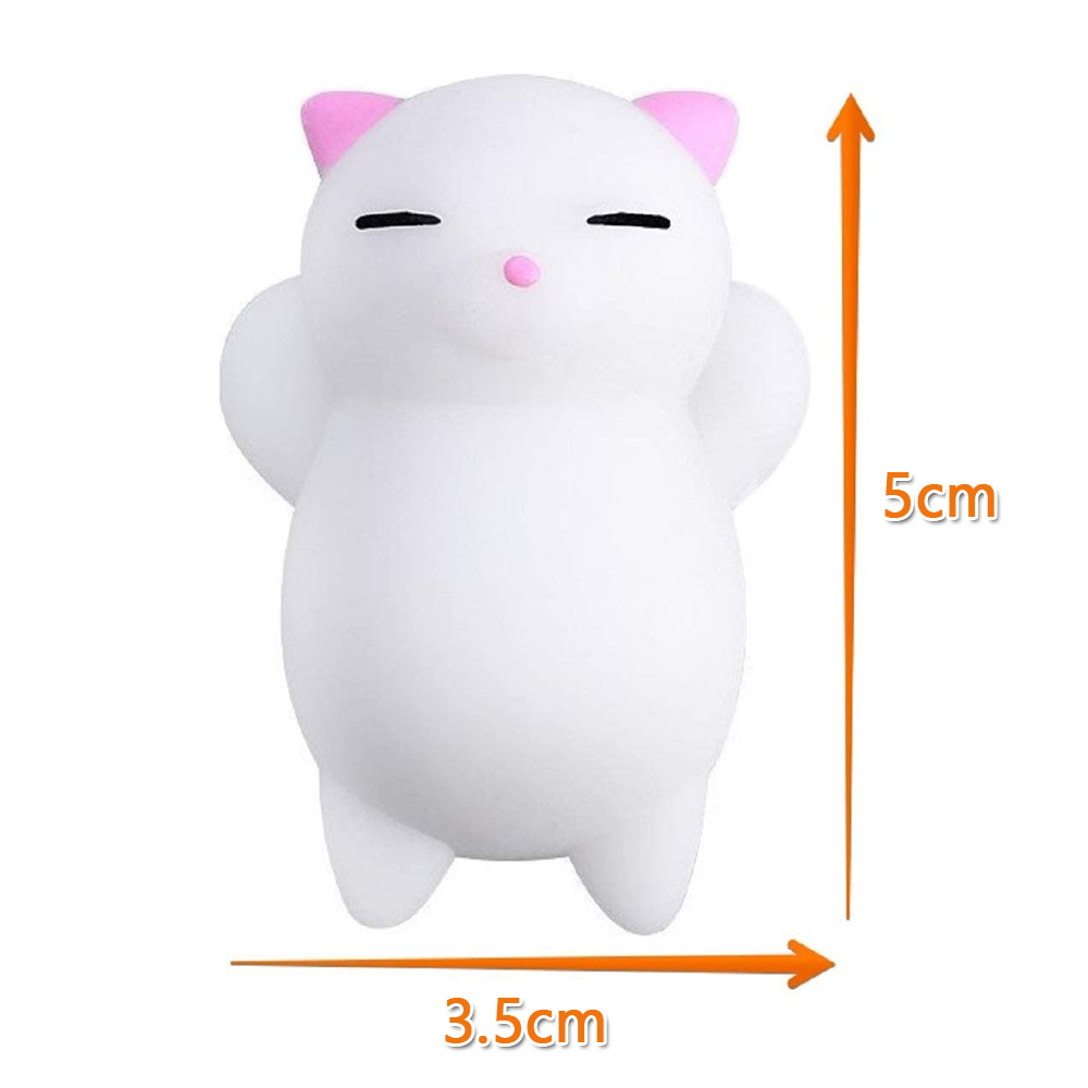 Toys Squishy Cat Set 2 Soft Silicone Kawaii Kittie... – Grandado