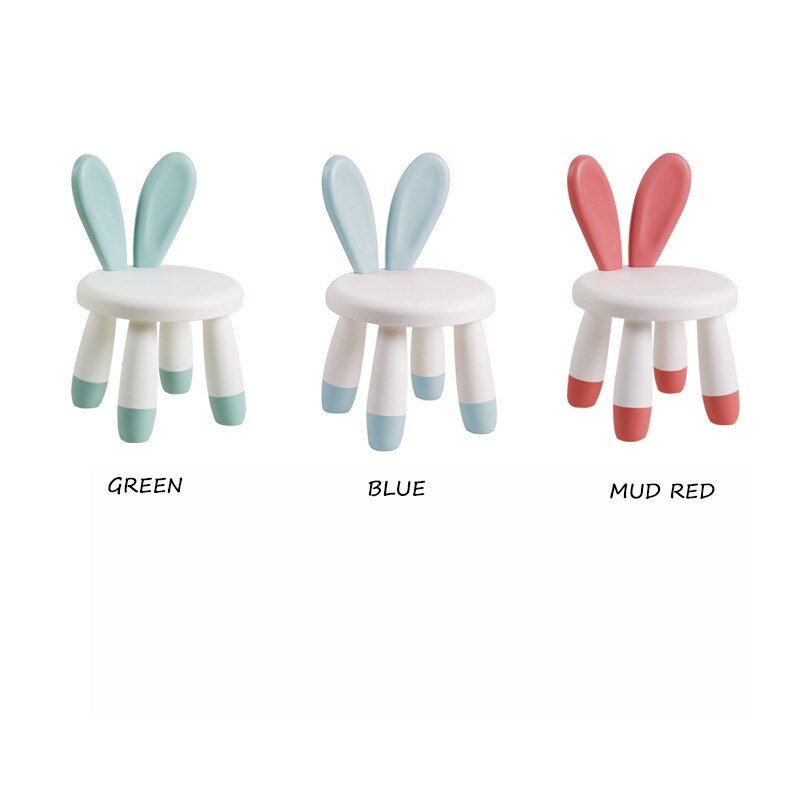 Children's Backrest Eating Bunny Stool Chair Plast... – Vicedeal