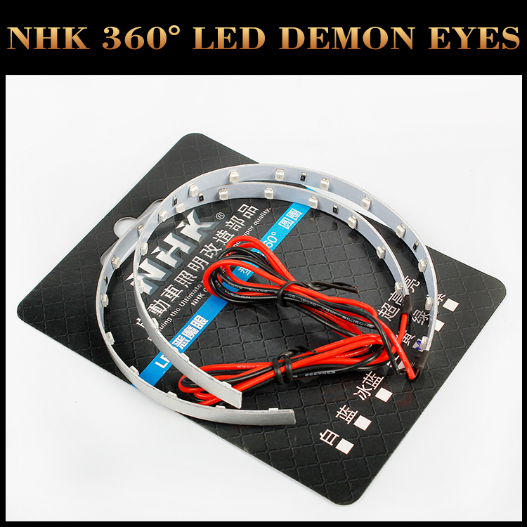 NHK LED circle demon eyes 360 devil eyes car acces... – Vicedeal