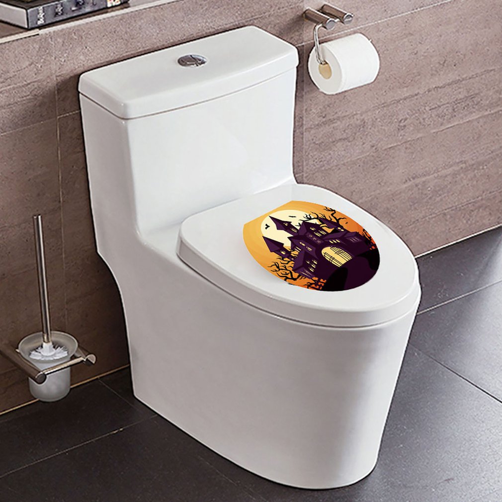 Halloween Toilet Stickers Bathroom Halloween Decor... – Grandado