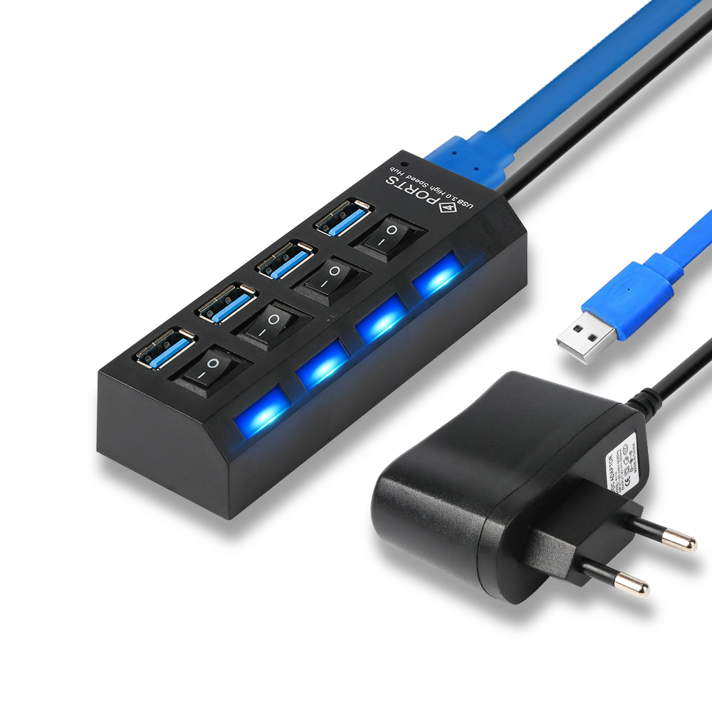 Multicargador con 7 puertos USB 3,0, HUB con alime... – Grandado
