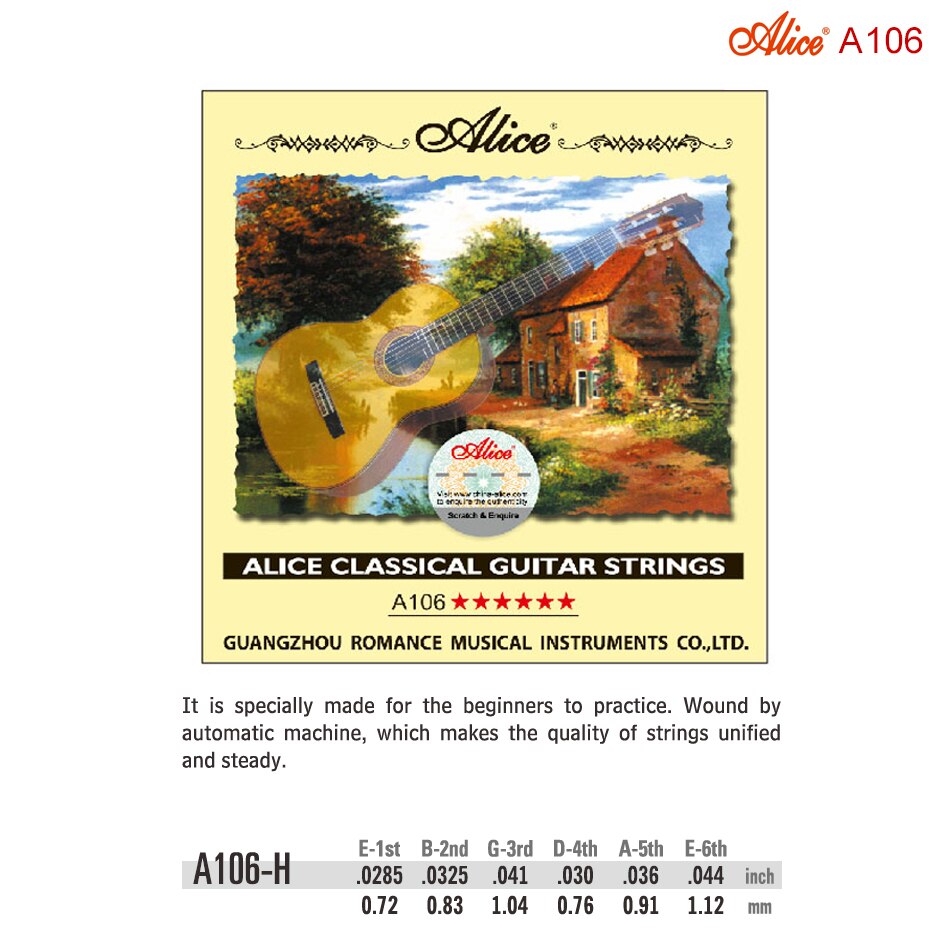 Alice A106-H Classical Guitar Class Guitarra Strin... – Grandado
