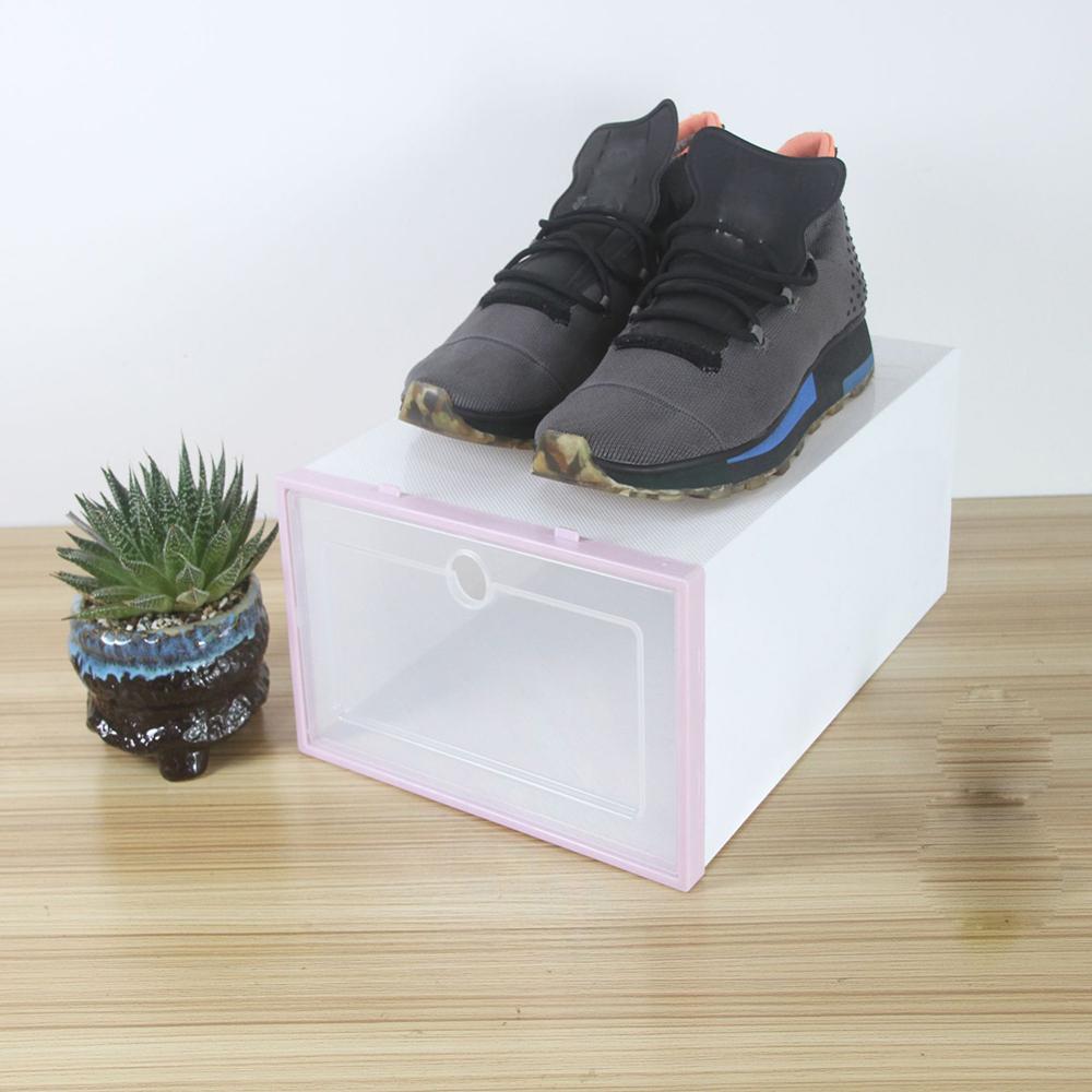 Transparent plastic shoe box thick clamshell shoe ... – Grandado