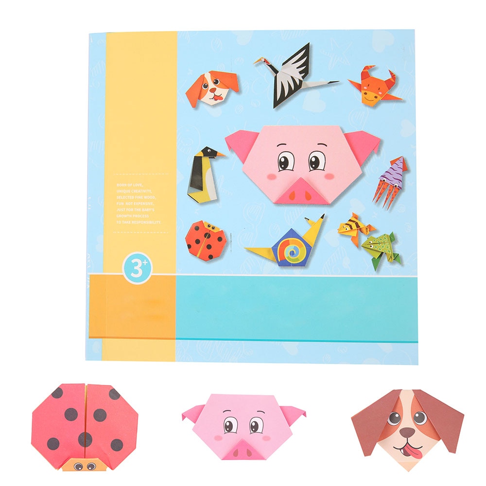 Baby Craft Toys 3D 54Pages Origami Cartoon Animal ... – Grandado