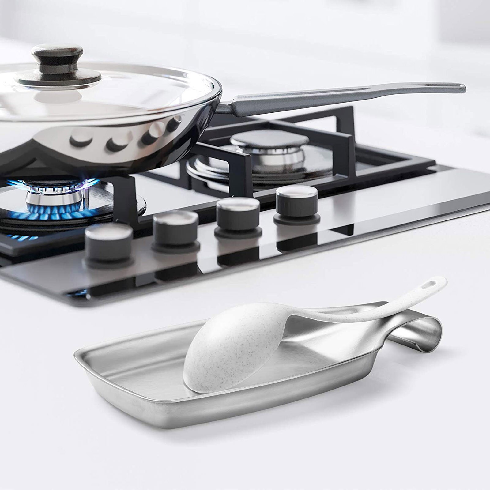 Stainless Steel Spoon Holder Kitchen Spoon Spatula... – Grandado