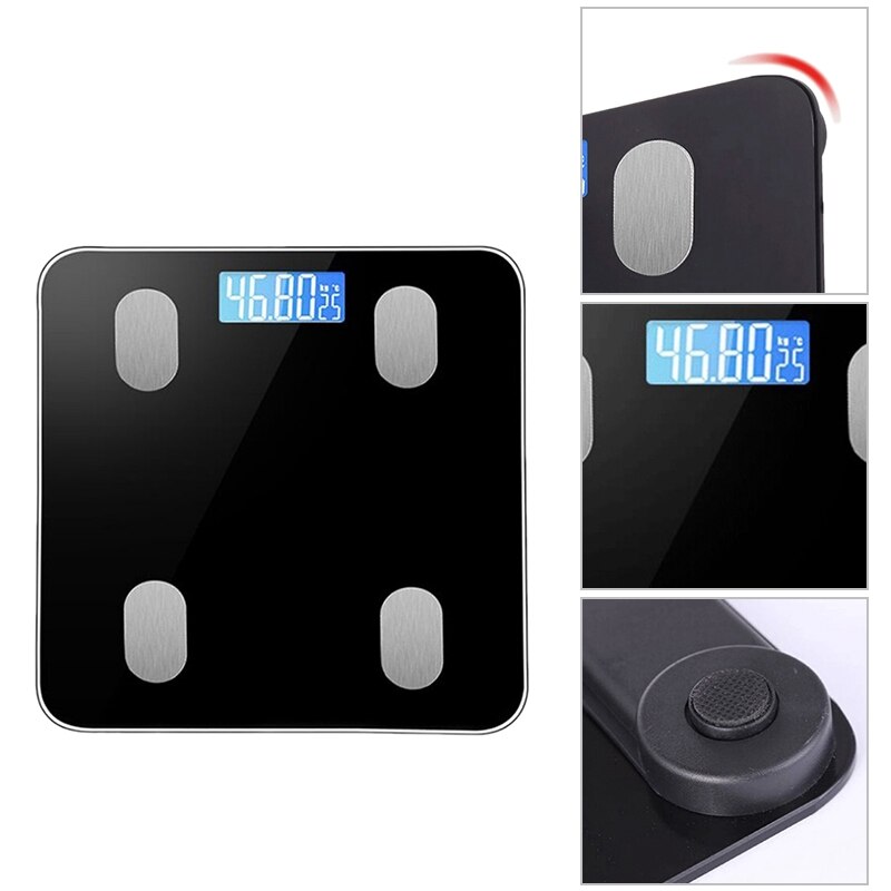 11X11 Inch Digital Weight and Body Fats Scale, Blu... – Vicedeal