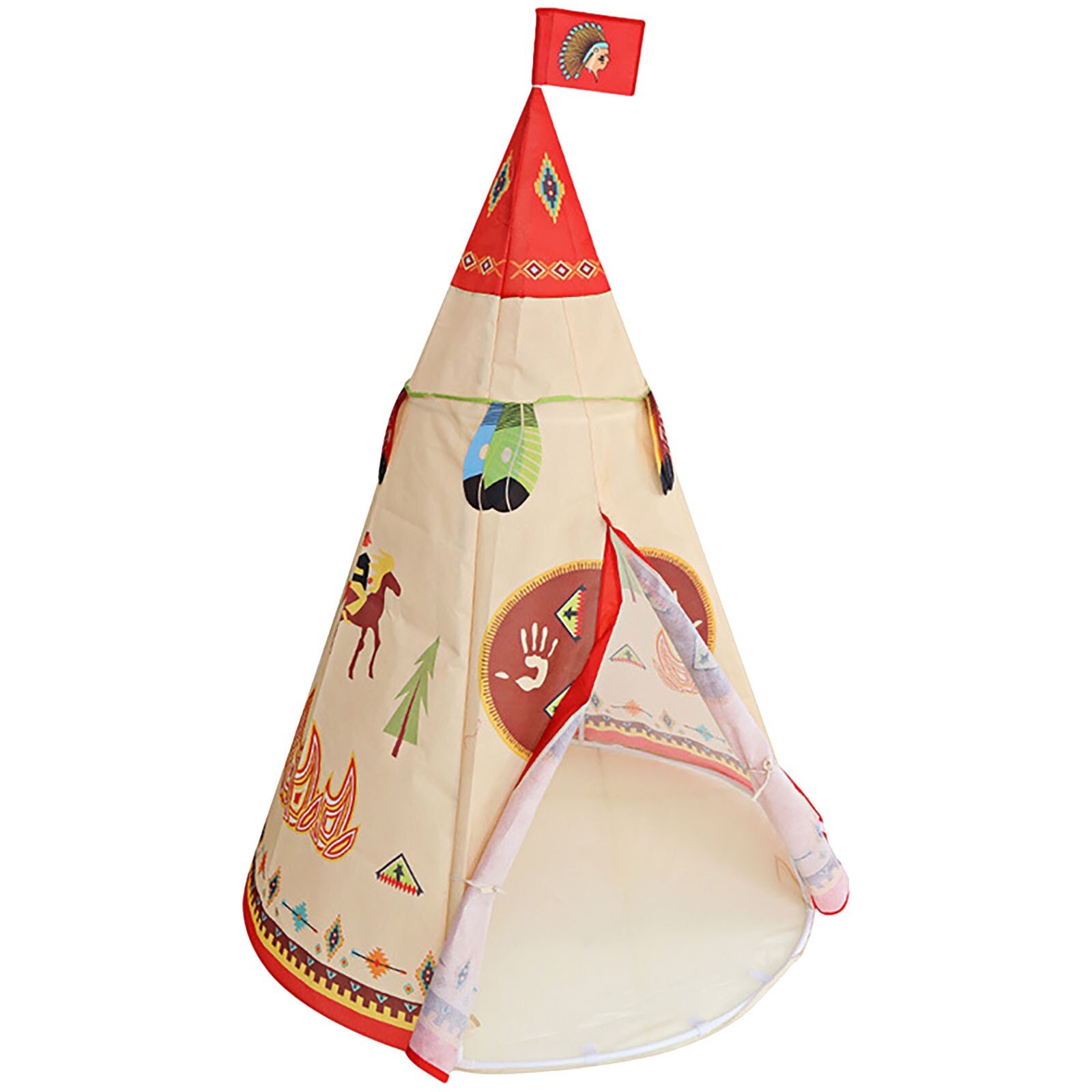 Child Portable Cotton Tipi Folding Indoor Children... – Grandado