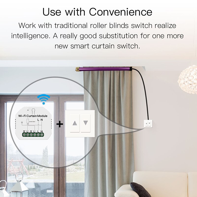 WiFi Mini Smart Curtain Switch Module Roller Blind... – Grandado