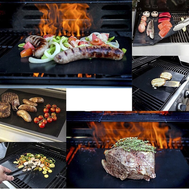 Grill Mat 40X33CM Non Stick BBQ Grill Liners Oven ... – Vicedeal