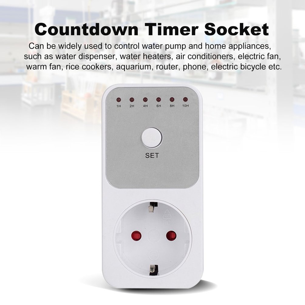 EU/US/UK Plug 230V 16A 1H-10H Countdown Timer Swit... – Grandado