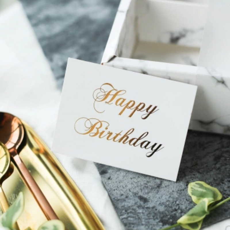 20 Stuks Mini Gold Folie Dank Je Kaart Witte Valen... – Grandado