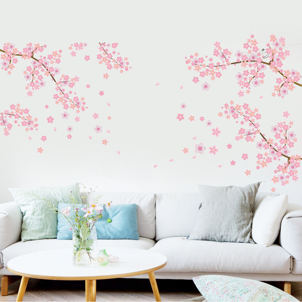 Sakura Flower Cherry Blossom Tree Removable Wall S... – Vicedeal