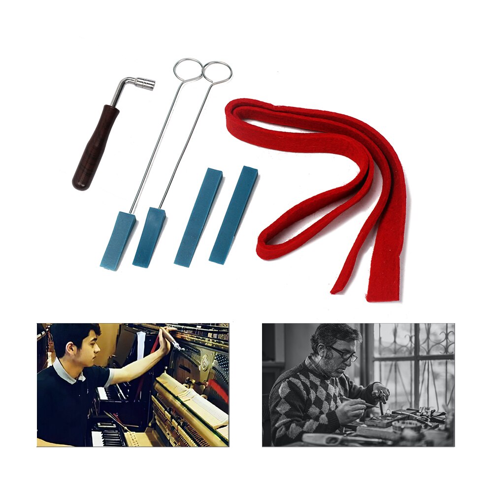 6Pcs Piano Tuning Lever Tools Kit Mute Hammer DIY ... – Vicedeal