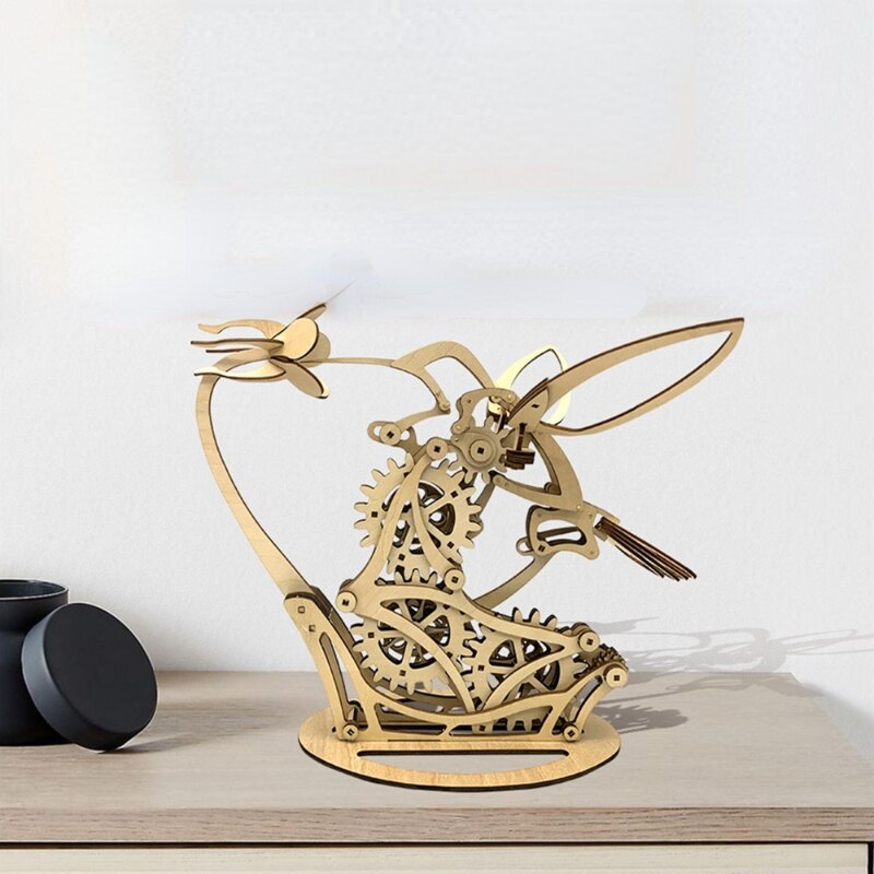 Wooden Assembly Mechanical Hummingbird Model Three... – Grandado
