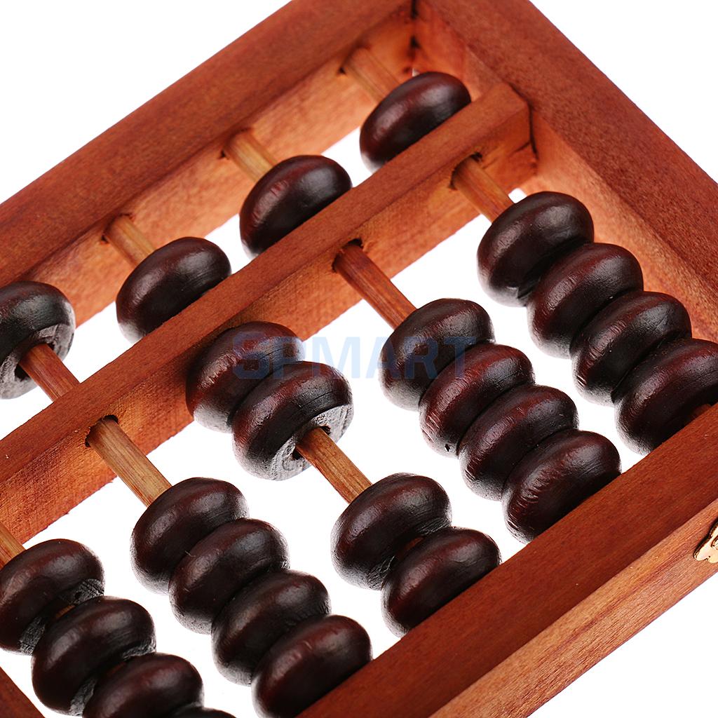 5 Rows Vintage Chinese Wooden Bead Arithmetic Abac... – Grandado