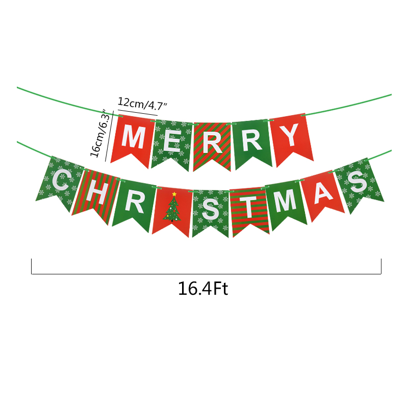 Banderines de papel de Feliz Navidad, bandera Mult... – Grandado