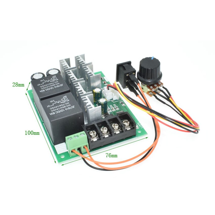 DC 12V 24V 36V 60A High Power Motor Speed Controll... – Vicedeal