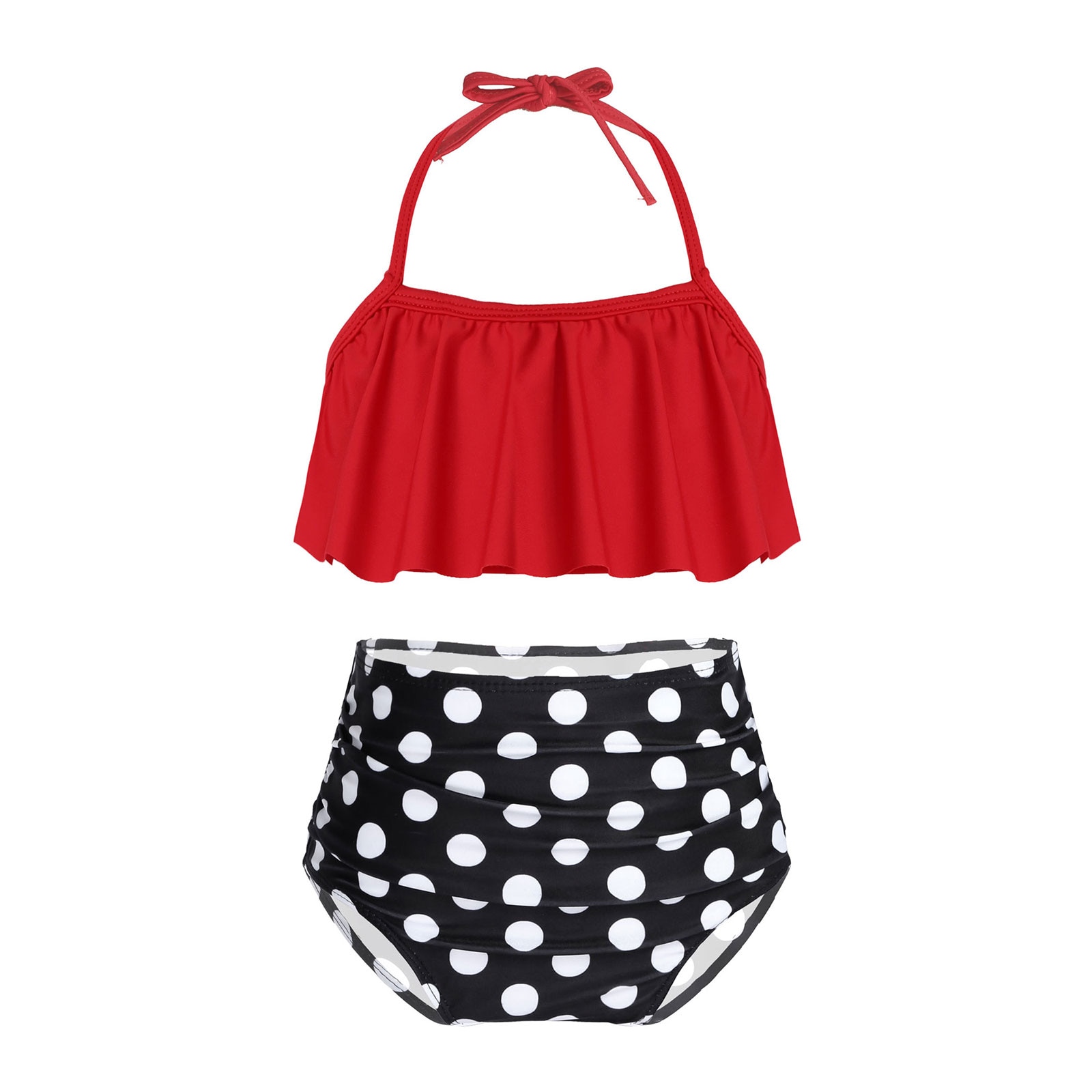 TiaoBug Summer Kids Girls 2Pcs Swimsuit Halter Nec... – Vicedeal