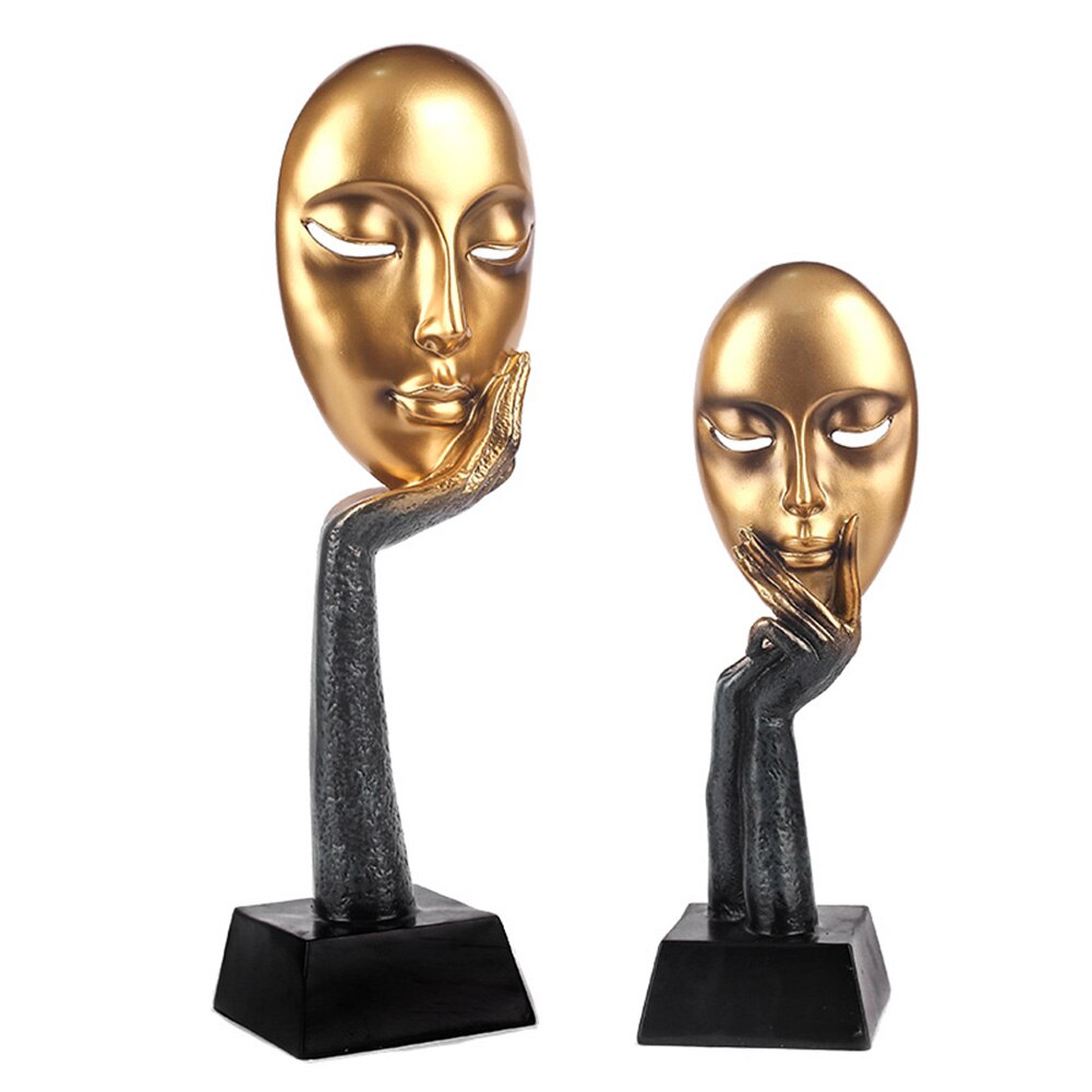 Home Statue Abstract Human Face Model Sculpture Mo... – Grandado