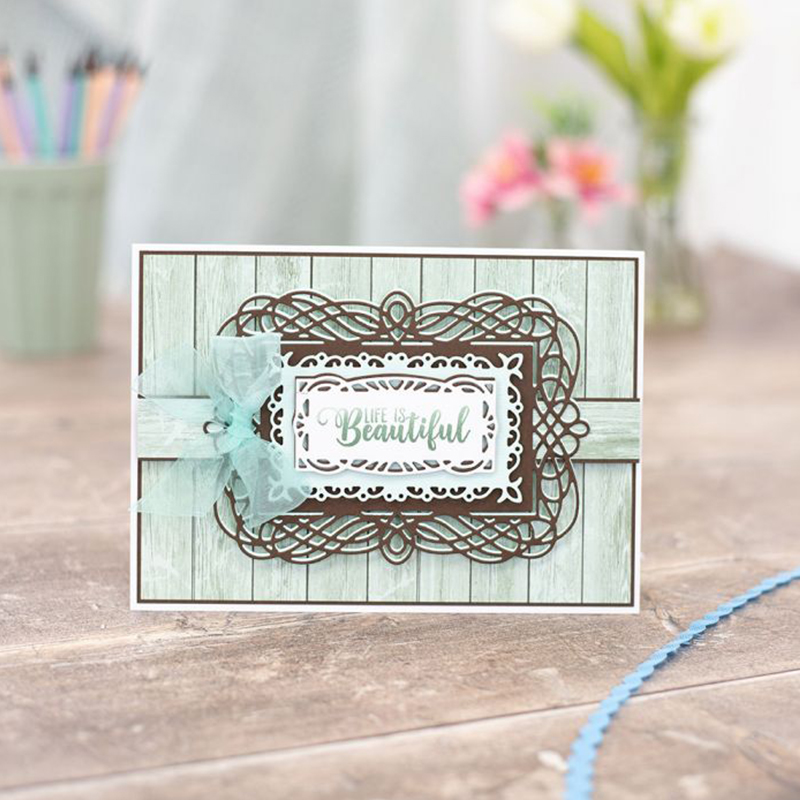 Rectangle Nesting Panels Border Swirls Lace Frame ... – Grandado