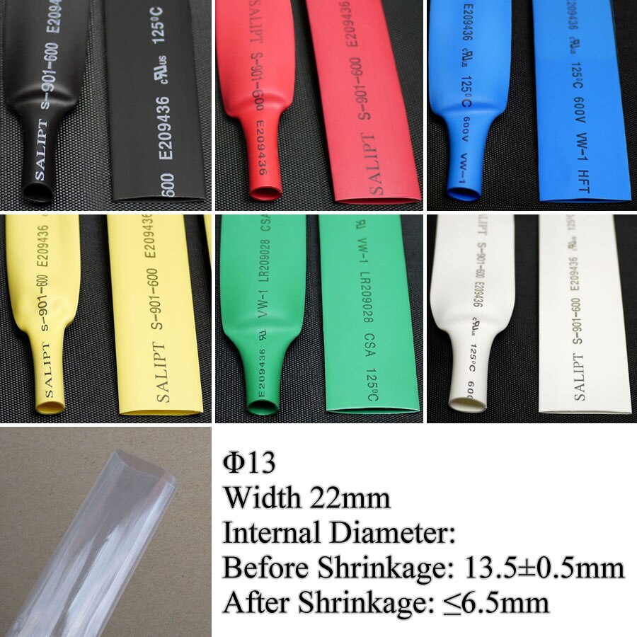 13mm Heat Shrink Tubing Polyolefin Insulation Shri... – Grandado