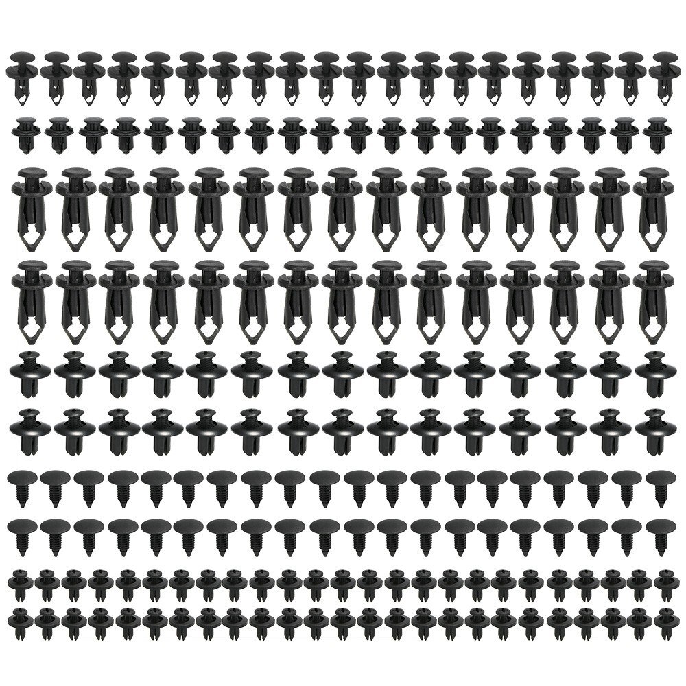 190Pcs 6-Maten Universele Auto Push Pin Rivet Trim... – Vicedeal