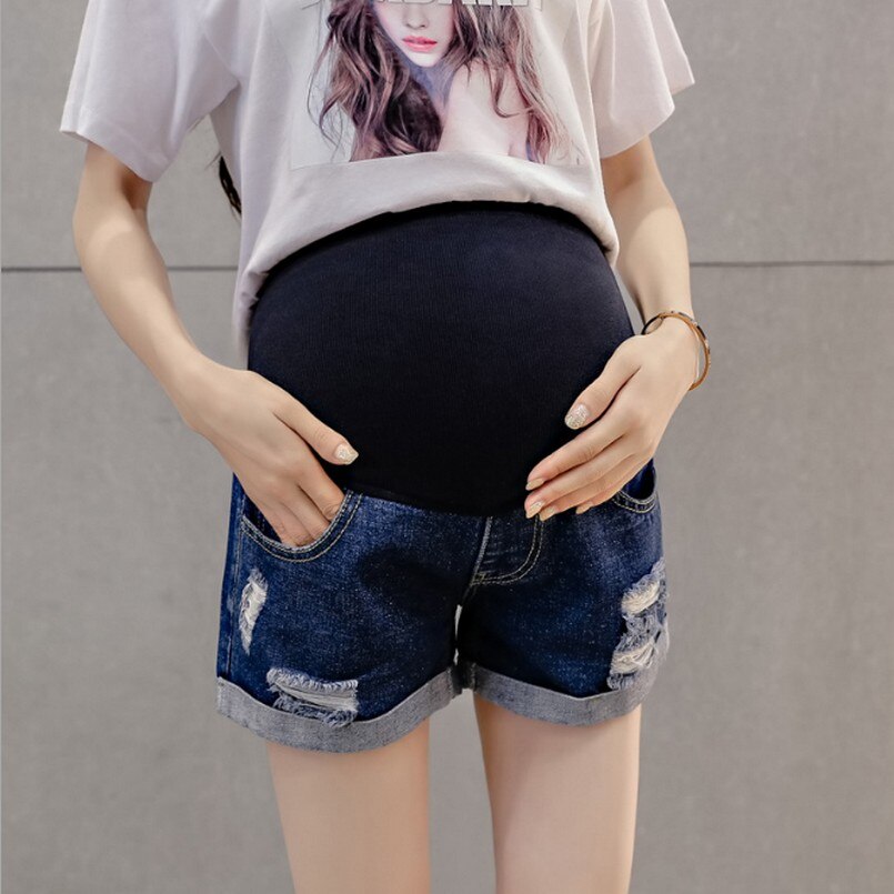 Maternity Denim Shorts Summer Thin Shorts For Preg... – Grandado