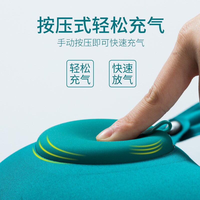 Press type inflatable U-shaped pillow function cus... – Grandado