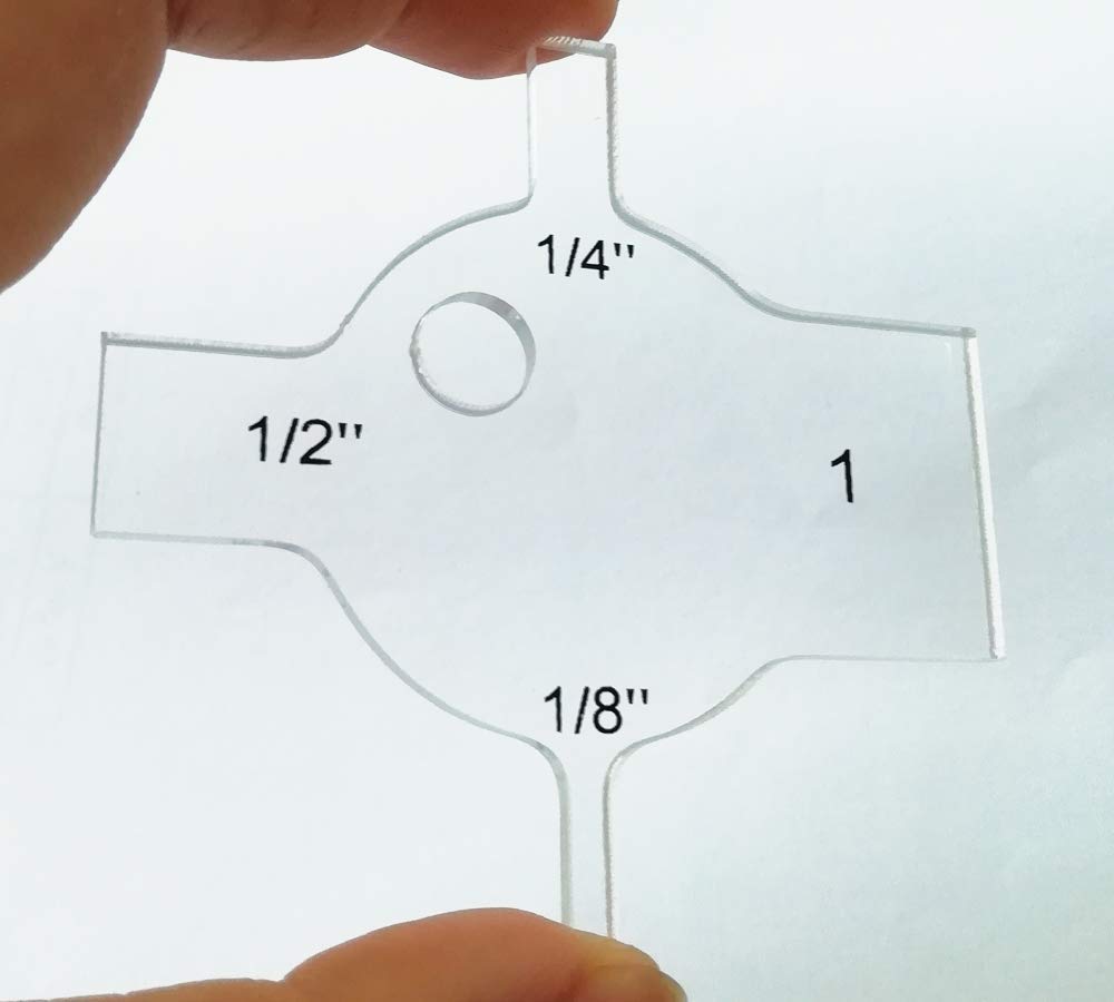 Avstandsmåler mål 1/8 tommer 1/4 tommer 1/2 tommer... – Grandado