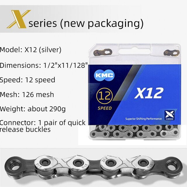 KMC Bicycle Chain 12-speed SHIMANO System High Rig... – Grandado