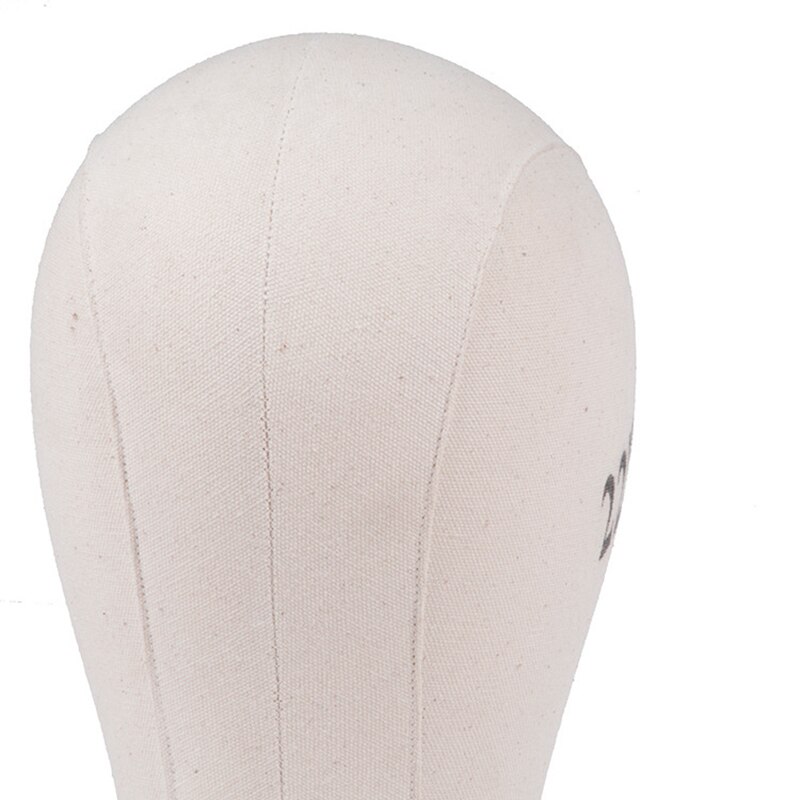 Lærred blok hoved plast stof model hoved paryk blo... – Vicedeal